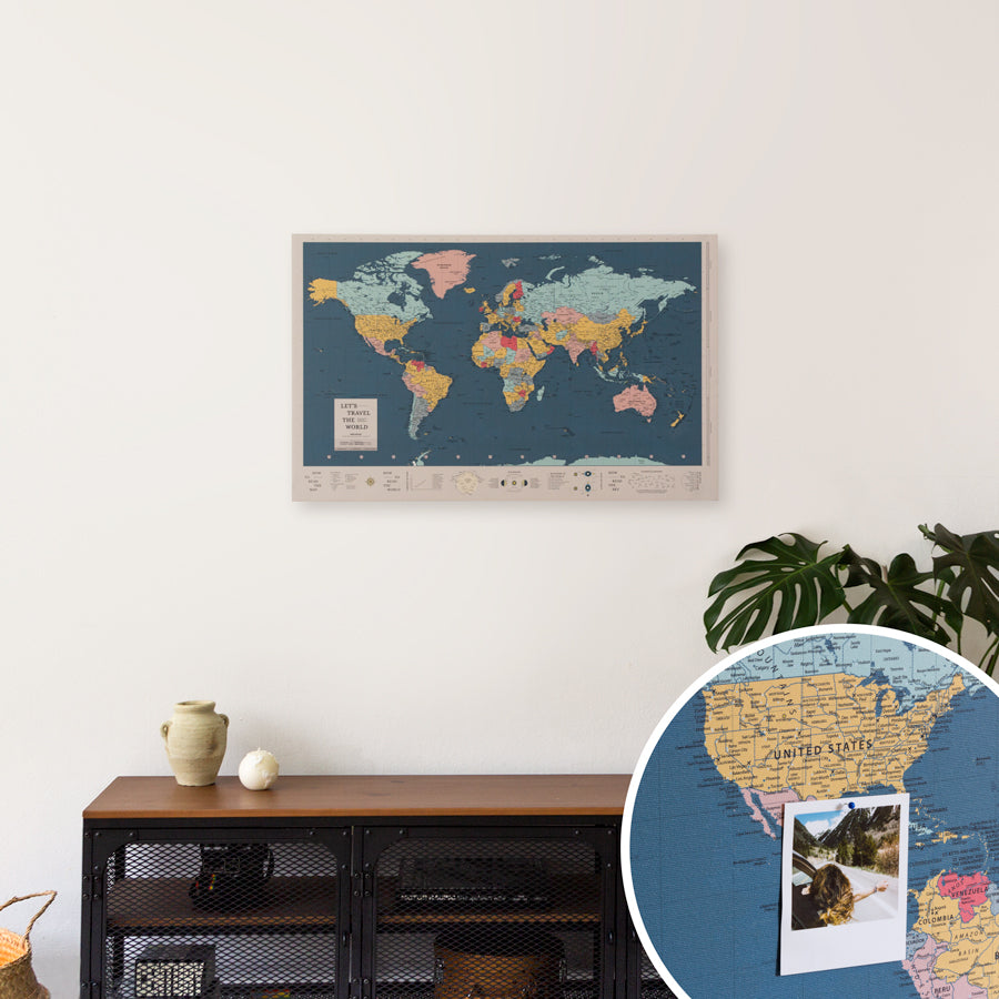 Decorative cork maps for your wall – Misswood